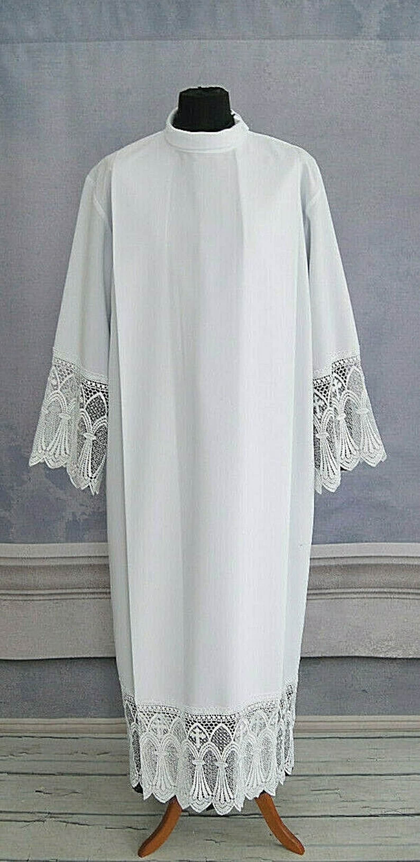 Traditional Priest Alb With Pleats White Alb Albs for - Etsy UK