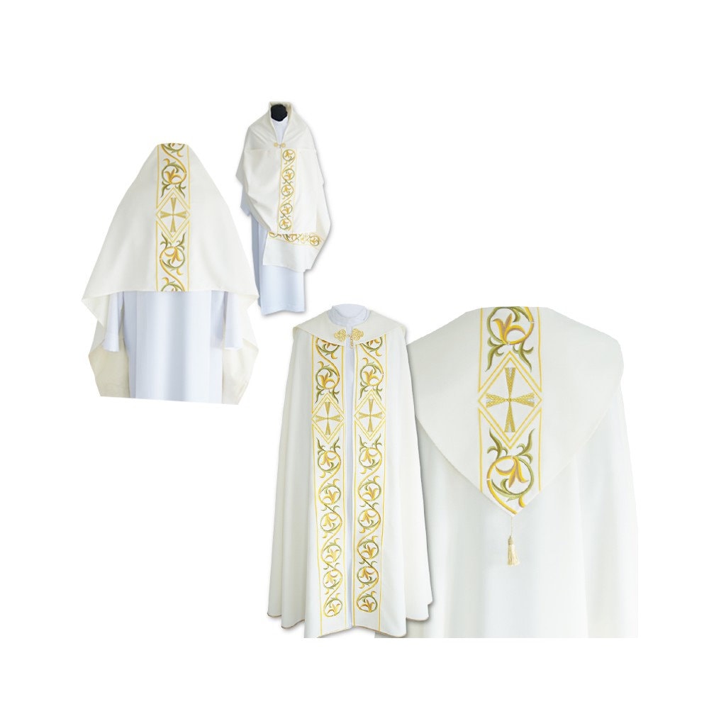 Set Gothic Style Cope With a Humeral Veil, Purple Cope, Cope for Priest ...