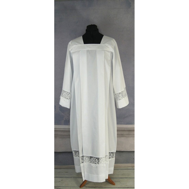 Traditional Priest Alb With Pleats White Alb Albs for - Etsy