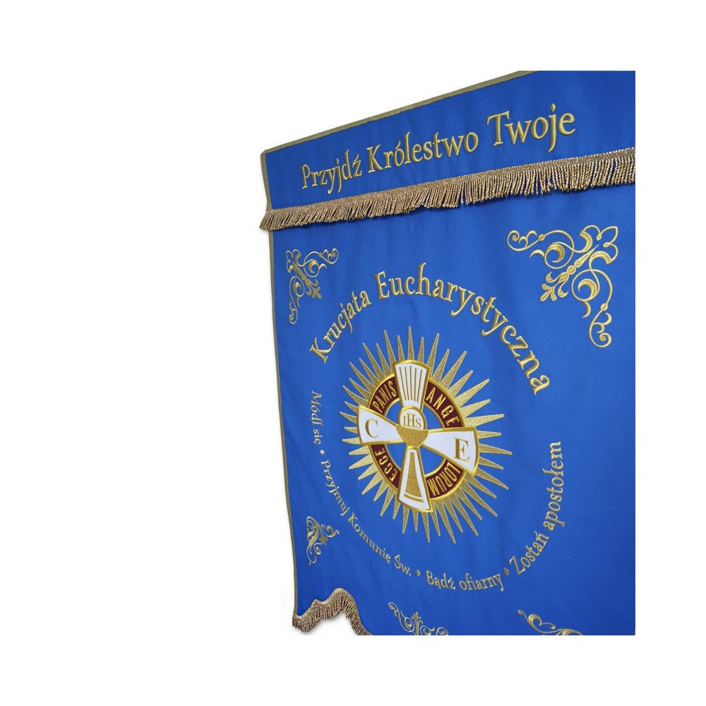 Embroidered Church Banner, Custom Christian Procession Banner - Etsy
