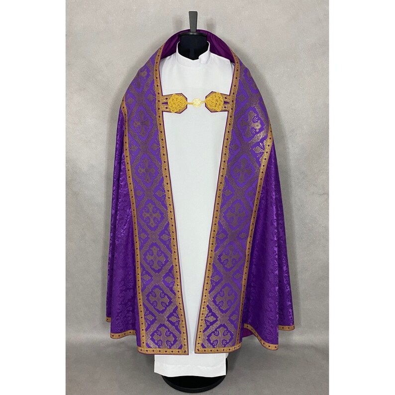 Gothic Cope Purple Cope Cope for Priest Catholic Vestments - Etsy