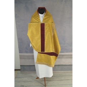 Humeral Veil - Golden Veil, Vestments for Priest, Liturgical Chasuble ...
