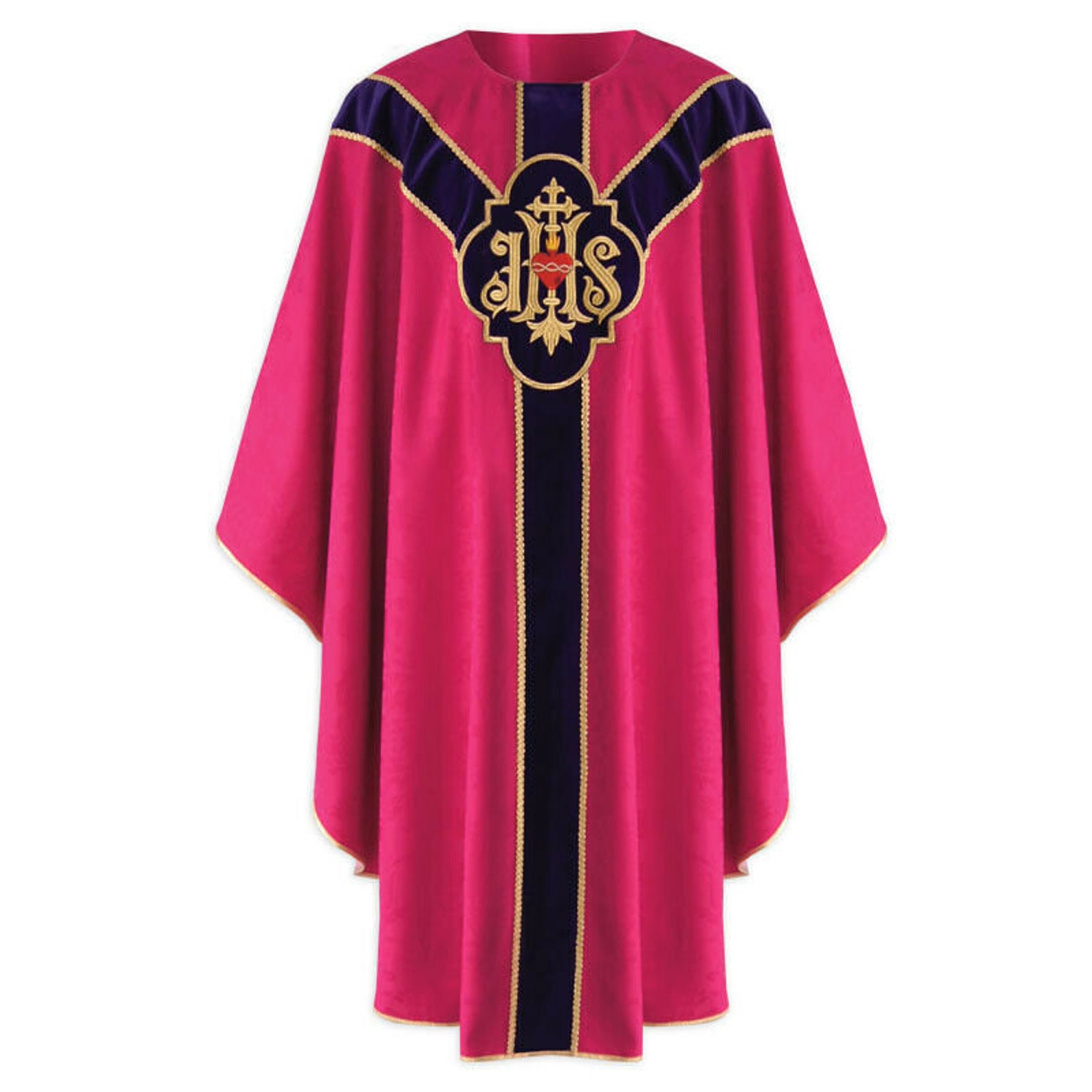 Vestment Pink - Semi Gothic Style Chasuble With a Matching Stole ...