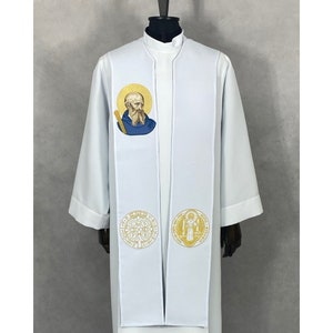 St. Benedict, Chasuble Stole, Stole for Priest, Catholic Stole ...