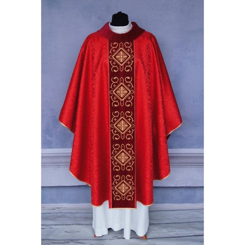 Vestment Gothic Style Chasuble Pink Chasuble Vestments for | Etsy