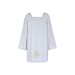 Traditional Square Neck Priest Surplice/cottas With Pleats, White ...