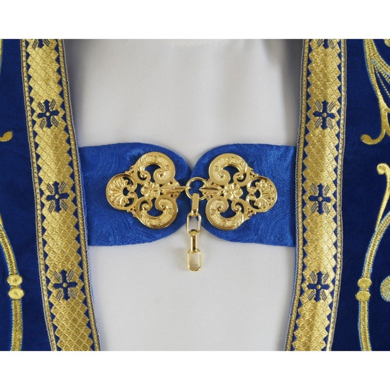 Roman Style Cope With a Stole, Black Cope Chasuble, Vestments for ...