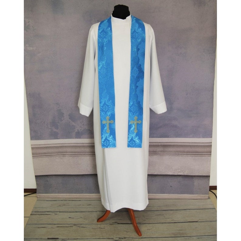 Vestments Marian - Chasuble, Blue Chasuble, Vestments for Priest ...