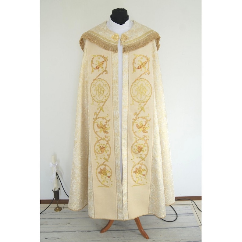Gothic Style Cope and Humeral Veil Gold Chasuble Vestments - Etsy