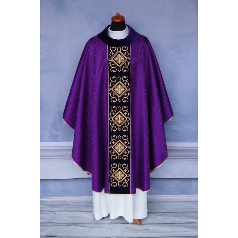 Vestment Gothic Style Chasuble Pink Chasuble Vestments for | Etsy