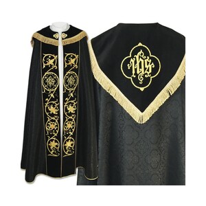 Gothic Style Cope With a Matching Stole, Green Cope, Copes for Priest ...