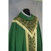 Vestment With a Cowl Neck Semi-gothic Style Chasuble, Green Chasuble ...