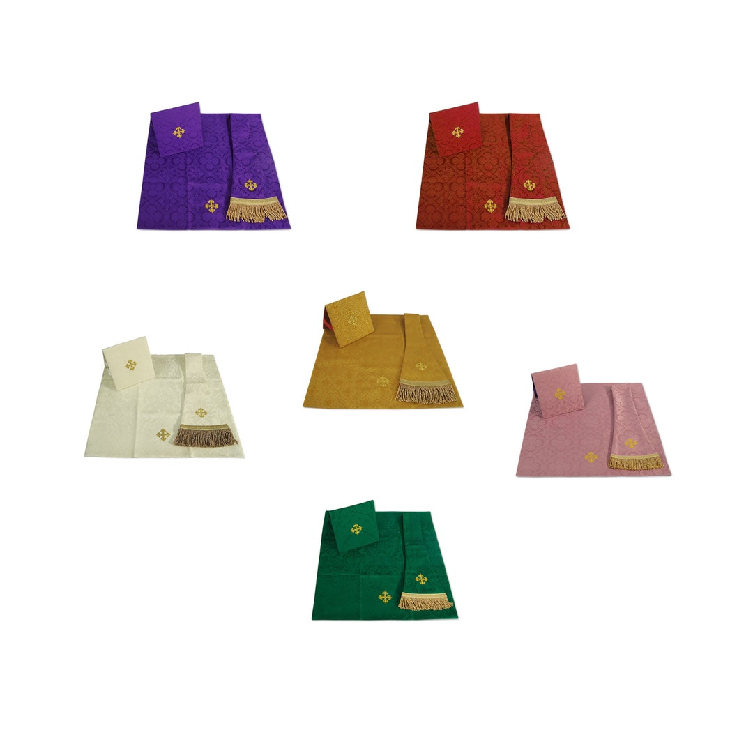 Full Set of 6 Colors, Maniple, Burse and Chalice Veil Set, Accessory ...
