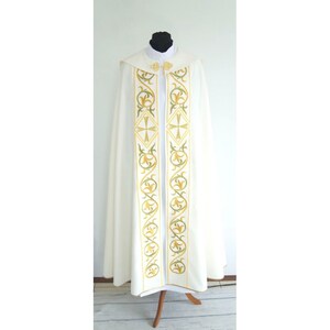 Gothic Style Cope With a Matching Stole, Purple Cope, Cope for Priest ...