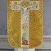 Roman Style Fiddleback Chasuble With a Maniple, Burse and Chalice Veil ...
