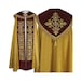Gothic Cope With a Matching Inner Stole, Gold Chasuble, Vestments for ...