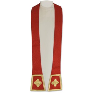 Roman Style Fiddleback Chasuble With a Maniple, Burse and Chalice Veil ...