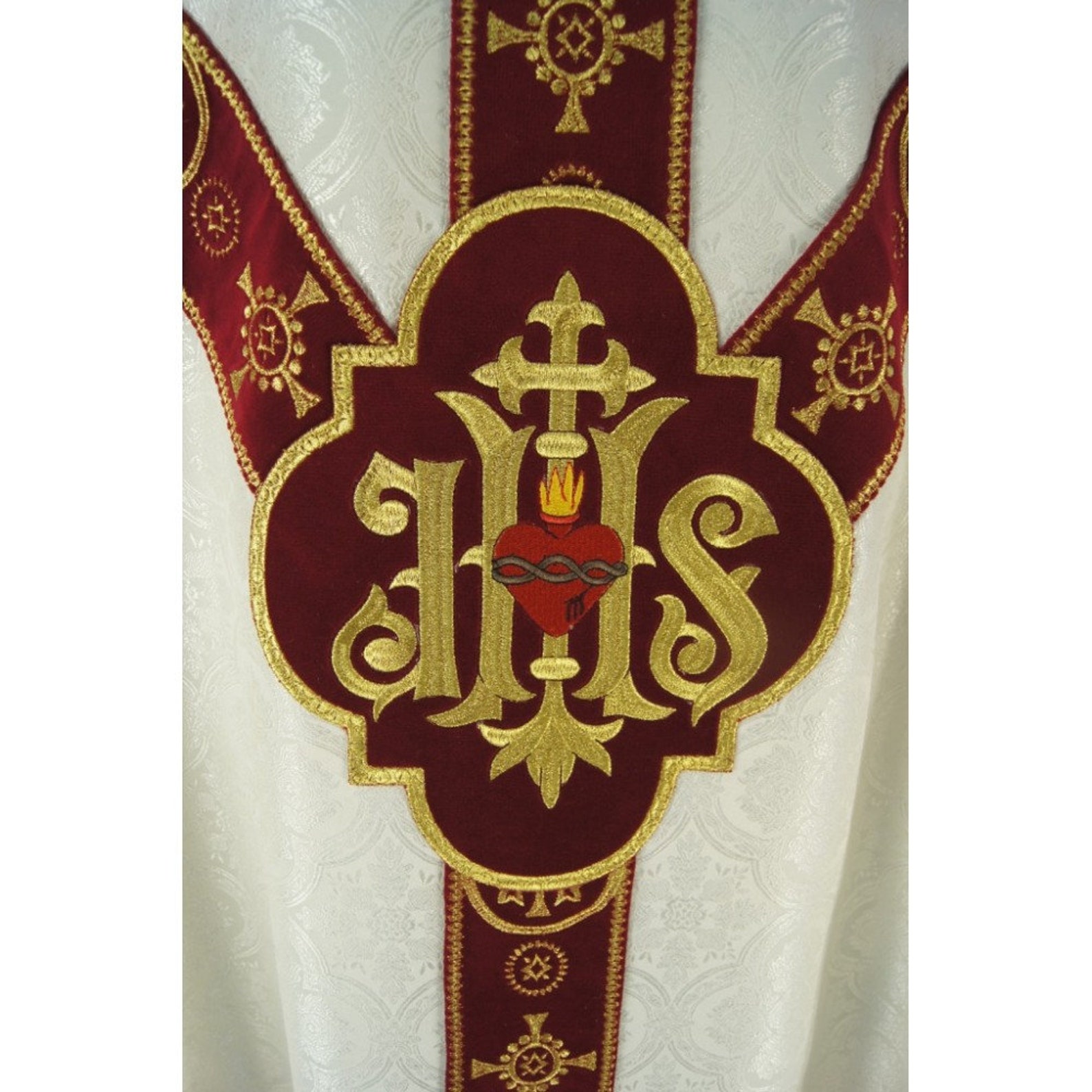 Semi-gothic Chasuble Gold Chasuble Vestments for Priest | Etsy