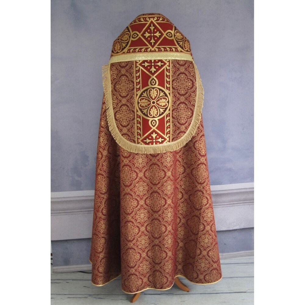 Roman Style Cope With a Stole Gold Red Cope Chasuble - Etsy