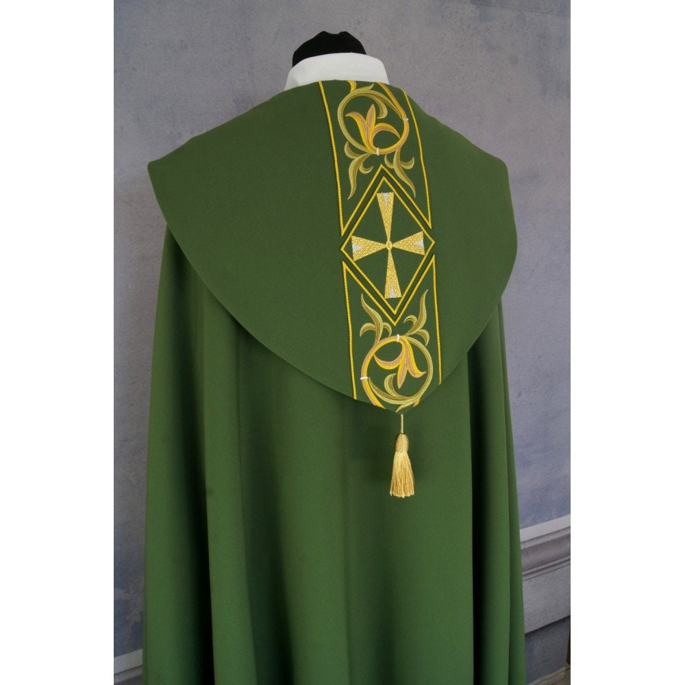 Gothic Style Cope With a Matching Stole Olive Cope Cope for - Etsy