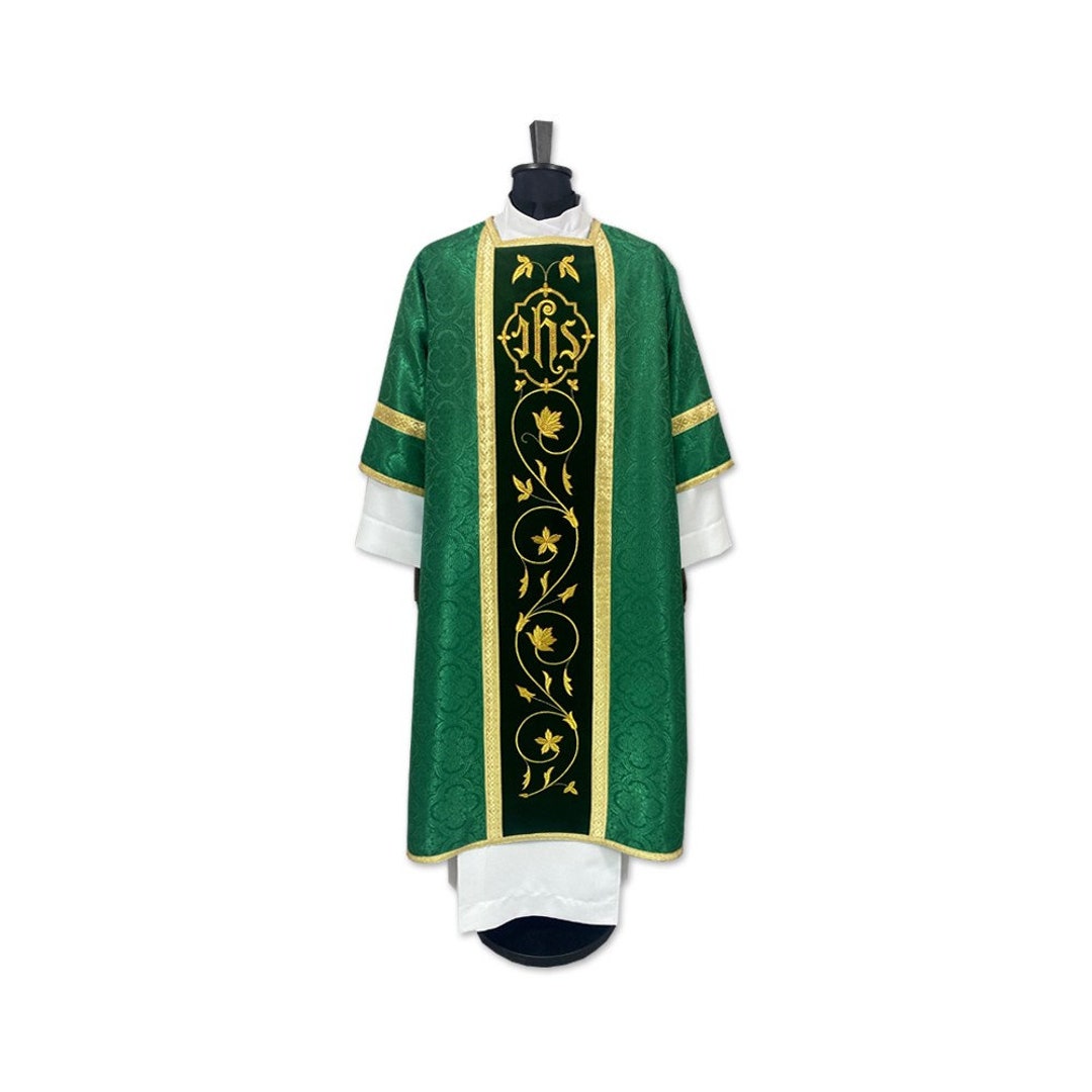 Green Dalmatic, Deacon Dalmatic, Catholic Dalmatic, Liturgical Dalmatic ...