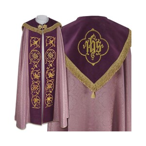 Gothic Style Cope With a Matching Stole, Green Cope, Copes for Priest ...
