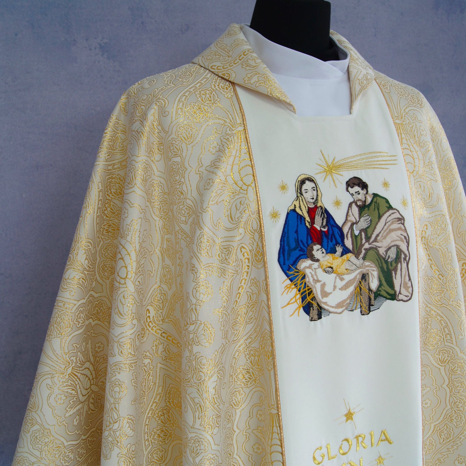 Chasuble nativity Family Priest Vestment Gold | Etsy