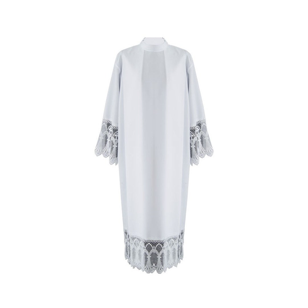Traditional Priest Alb With Pleats, White Alb, Albs for Priest ...