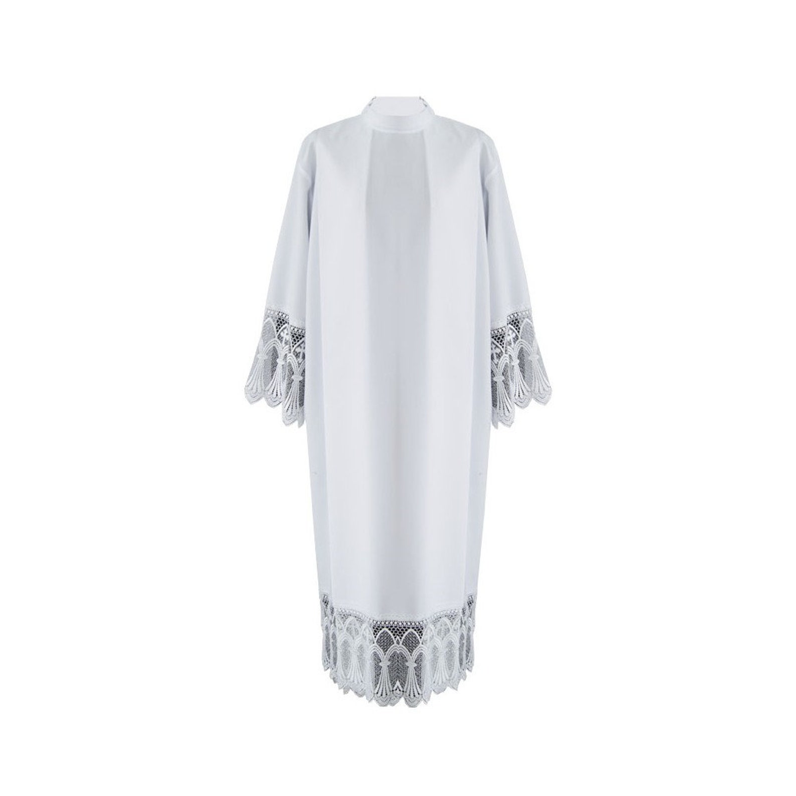 Traditional Priest Alb With Pleats, White Alb, Albs for Priest ...
