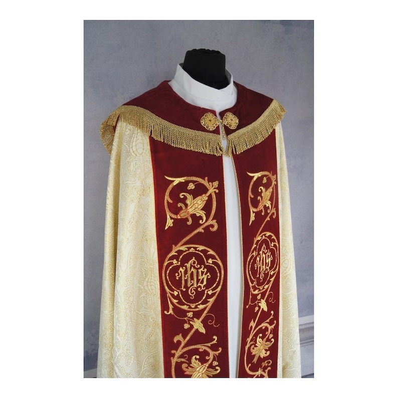 Gothic Cope With a Matching Inner Stole Gold Chasuble - Etsy