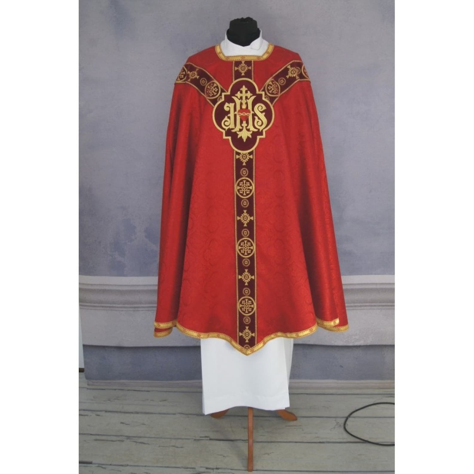 Conical Chasuble With IHS Symbols Vestments for Priest - Etsy