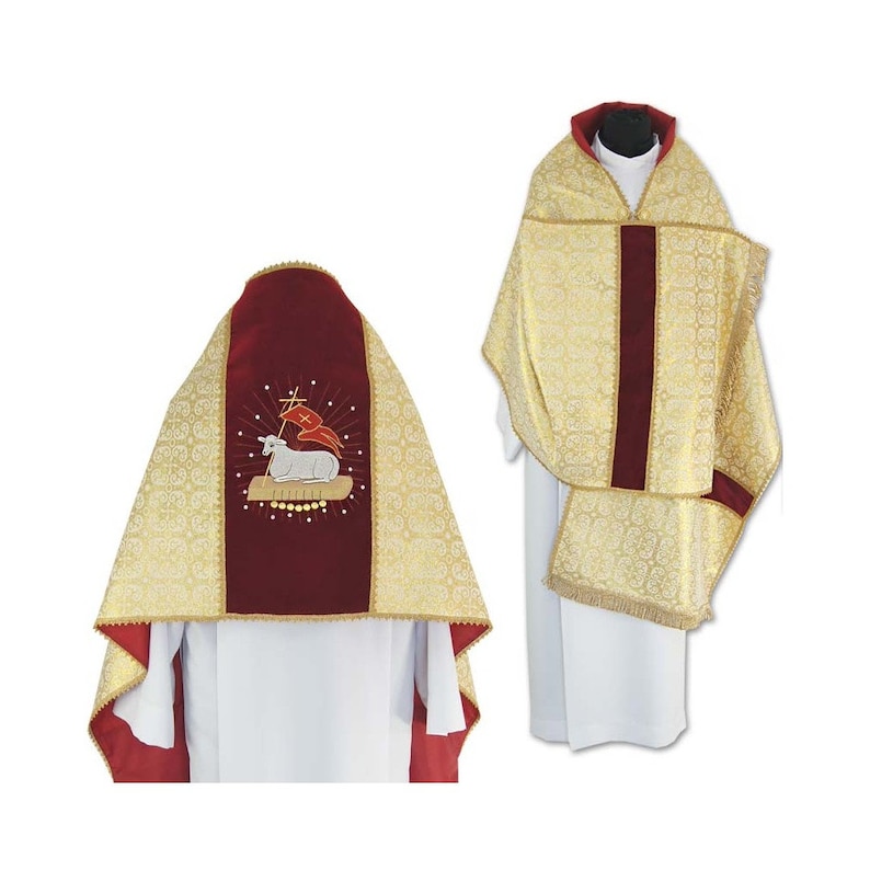 Humeral Veil Lamb of God , Vestments for Priest, Liturgical Chasuble ...