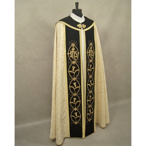 Gothic Style Cope With a Matching Stole, Ecry Chasuble, Vestments for ...