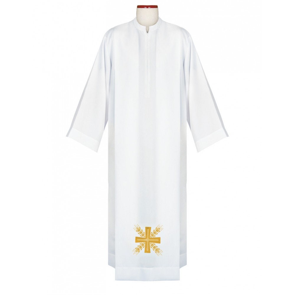 Traditional Priest Alb With Pleats White Alb Albs for | Etsy