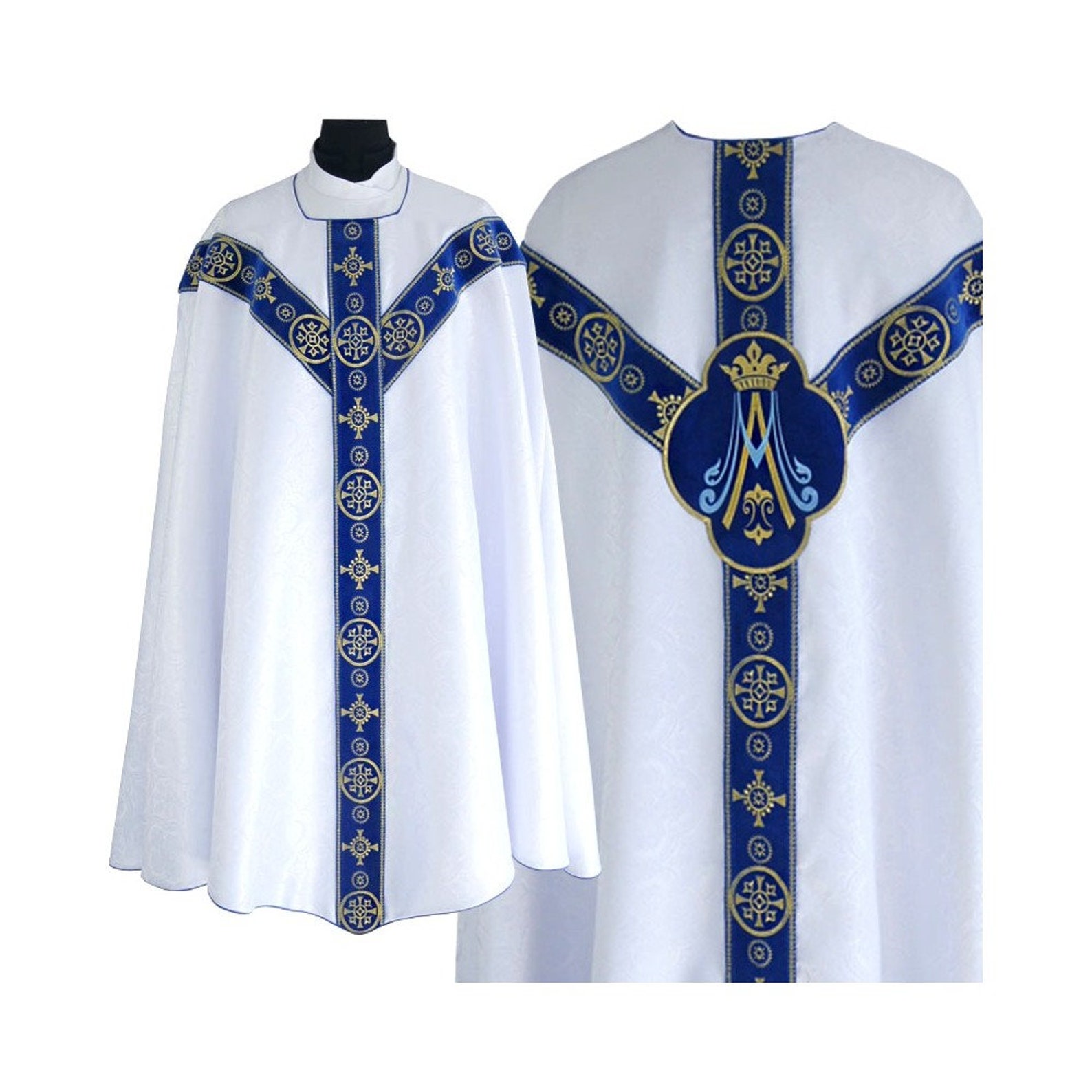 Conical Chasuble With IHS Symbols Vestments for Priest - Etsy