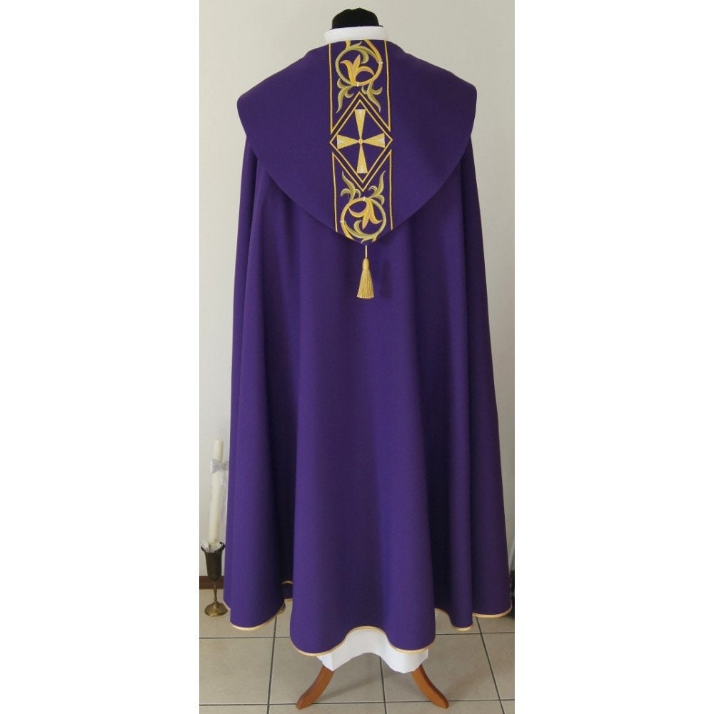 Gothic Style Cope With a Matching Stole Purple Cope Cope for | Etsy