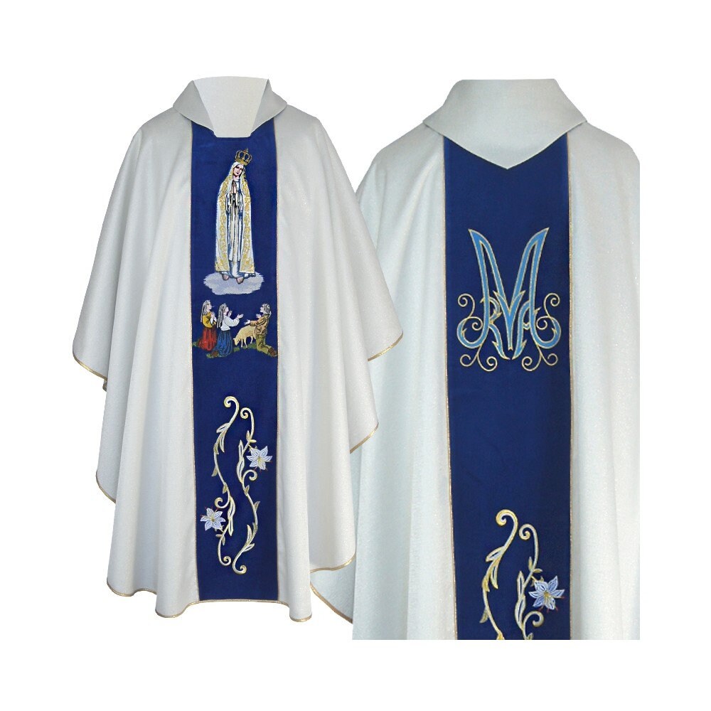 Vestments Marian our Lady of Fatima Chasuble - Etsy