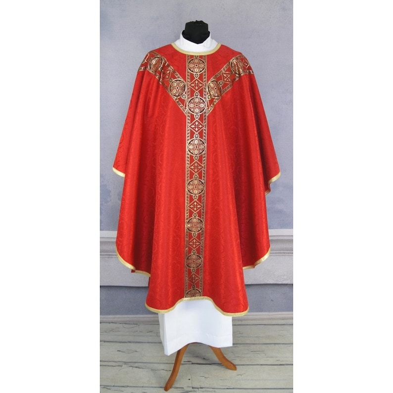 Vestment Red and All Liturgical Colors Semi Gothic Style | Etsy