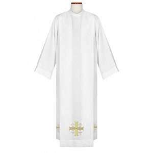 Traditional Priest Alb With Pleats, White Alb, Albs for Priest ...