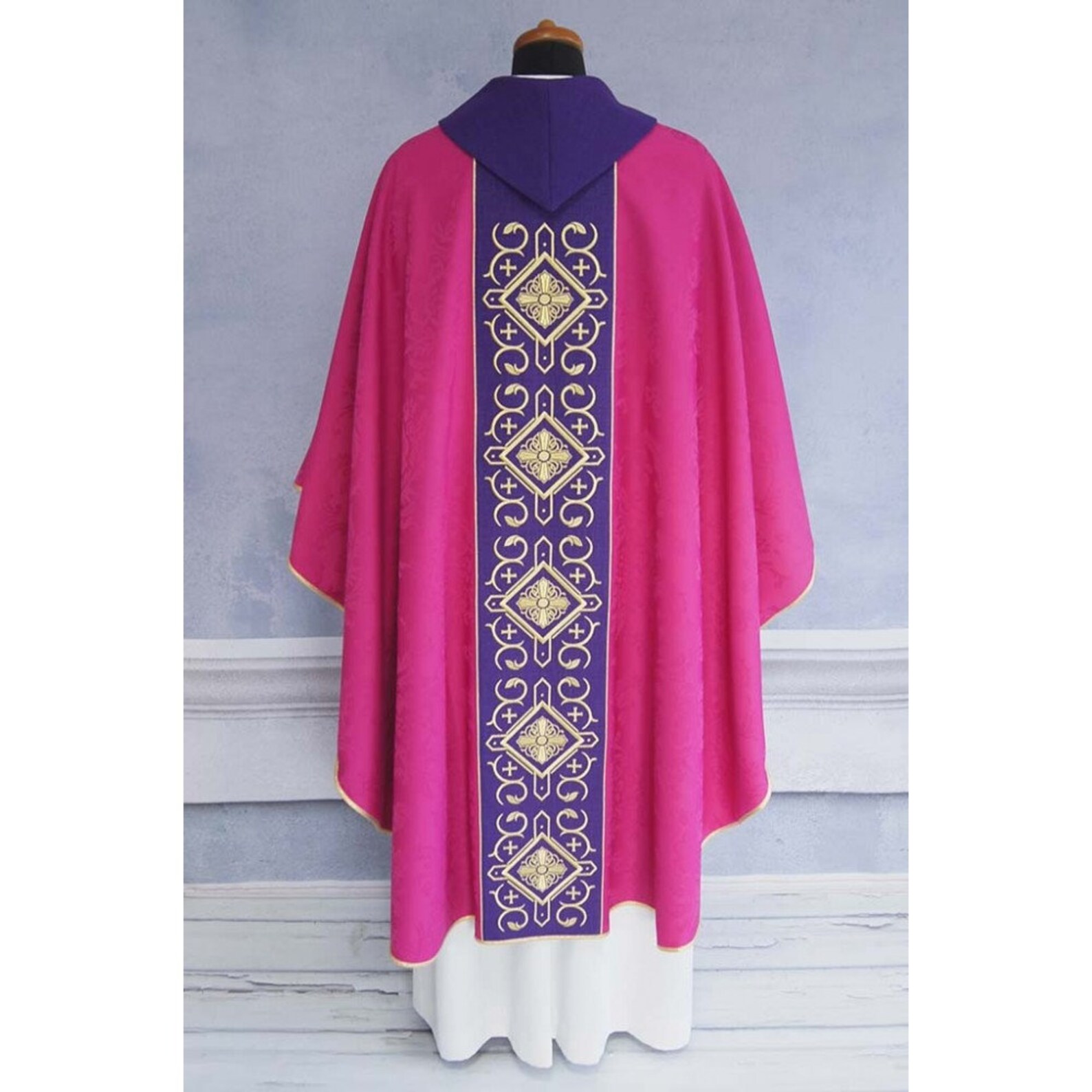 Vestment Gothic Style Chasuble Pink Chasuble Vestments for | Etsy