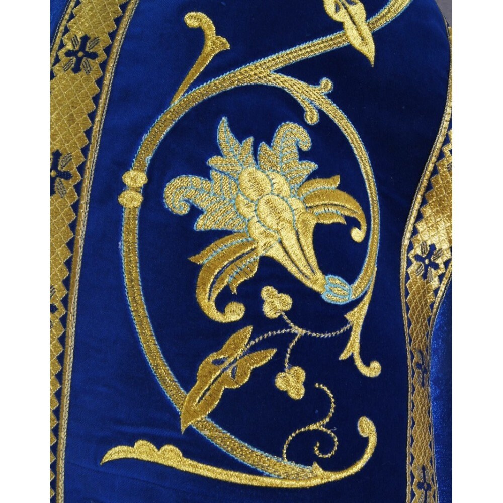 Roman Style Cope With a Stole, Black Cope Chasuble, Vestments for ...