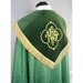Gothic Style Cope With a Matching Stole, Green Cope, Copes for Priest ...