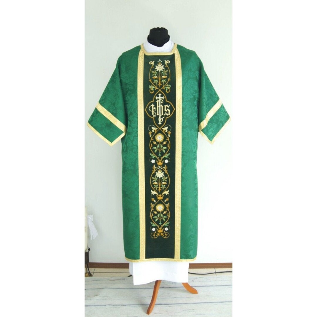 Roman Green Dalmatic, Deacon Dalmatic, Catholic Dalmatic, Liturgical ...
