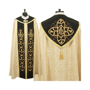 Gothic Style Cope With a Matching Stole, Ecry Chasuble, Vestments for ...