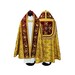 Roman Style Cope With a Stole, Gold Red Cope Chasuble, Vestments for ...