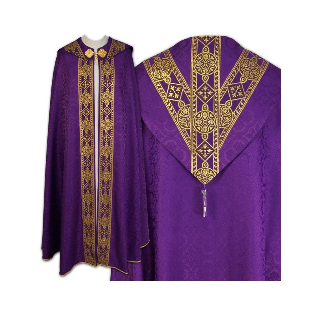 Set - Semi-gothic Style Cope With a Matching Stole and Humeral Veil ...