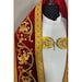 Roman Style Cope With a Stole, Gold Red Cope Chasuble, Vestments for ...