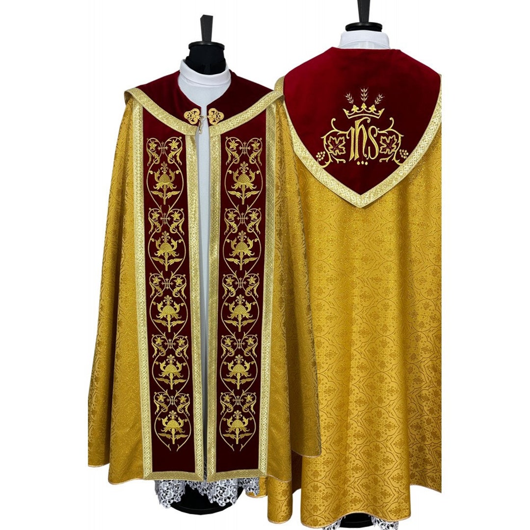 Gothic Style Cope With a Matching Stole - Cope for Priest, Cope ...