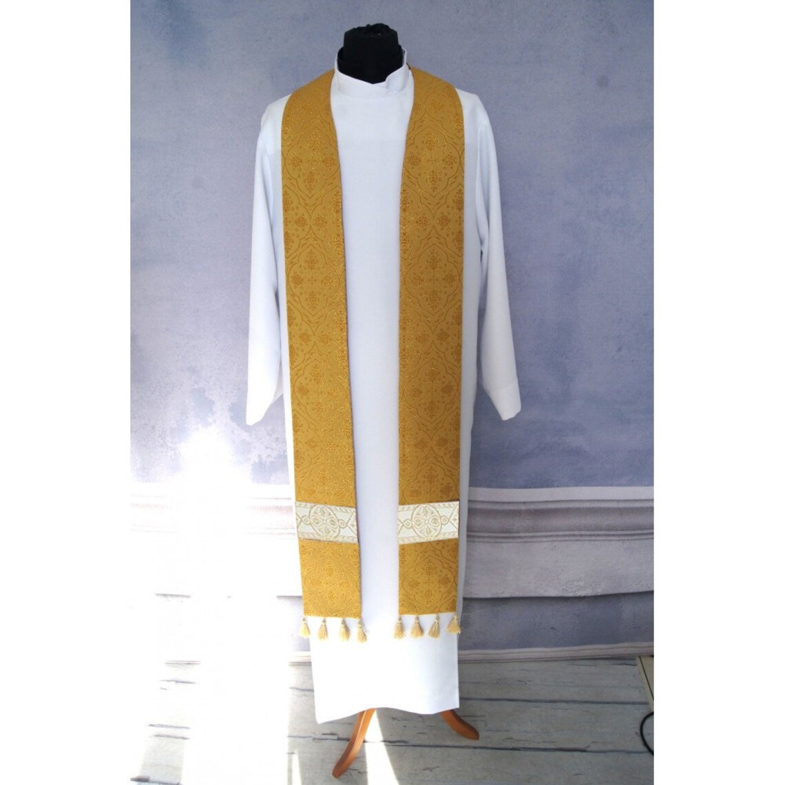 Semi-gothic Cope With a Matching Stole, Vestments for Priest, Catholic ...
