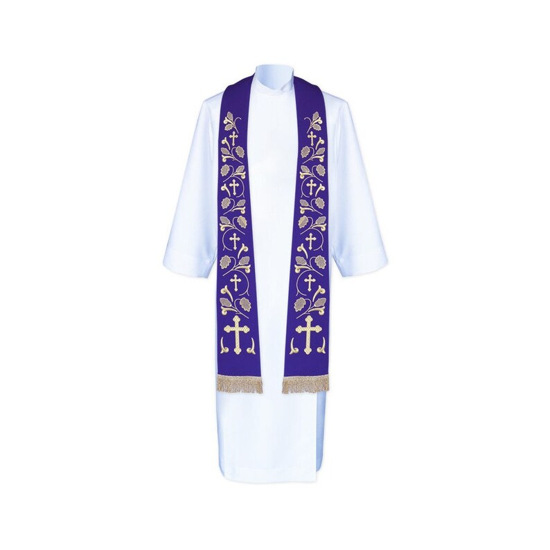 Roman Style Priests Stole of 5 Colours, Chasuble Stole, Stole for ...